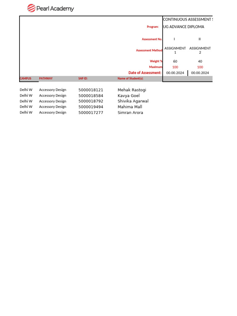UG Level 2 Marksheet - Sem 5 | PDF