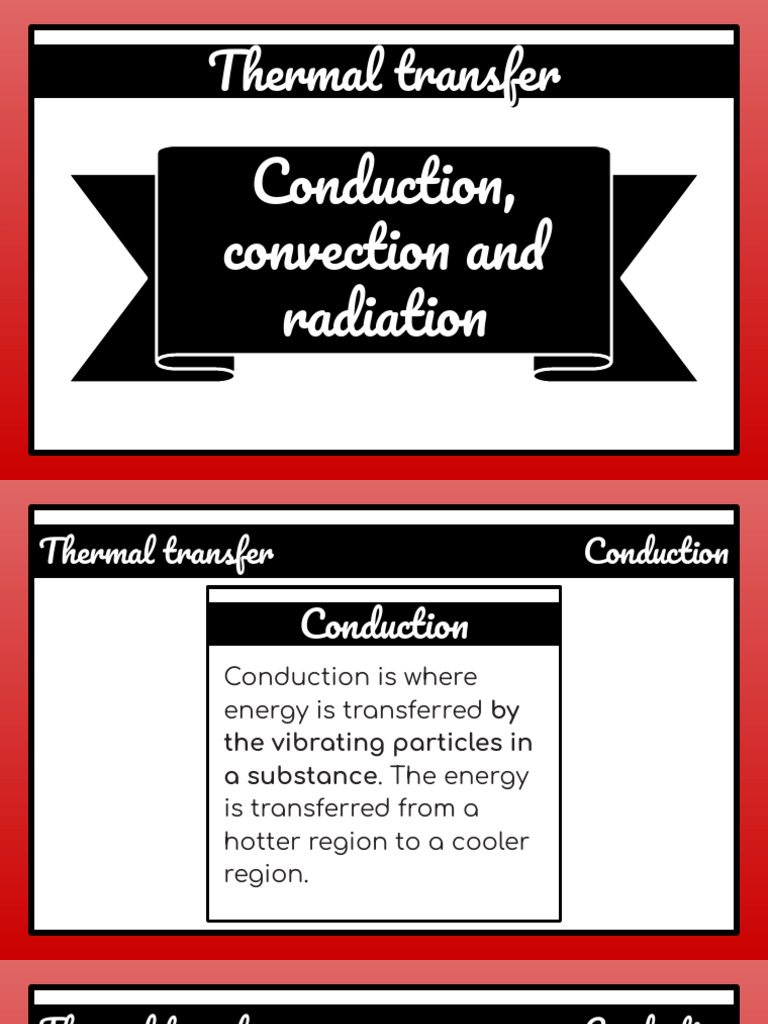 Thermal Transfer: Conduction, Covection, Radiation | PDF | Thermal ...
