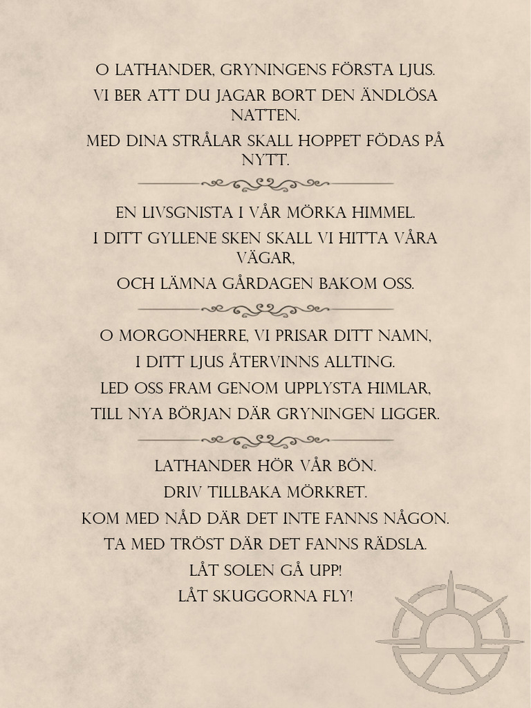 Lathander Bön | PDF