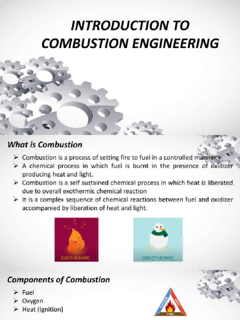 Combustion Topic 1 | PDF