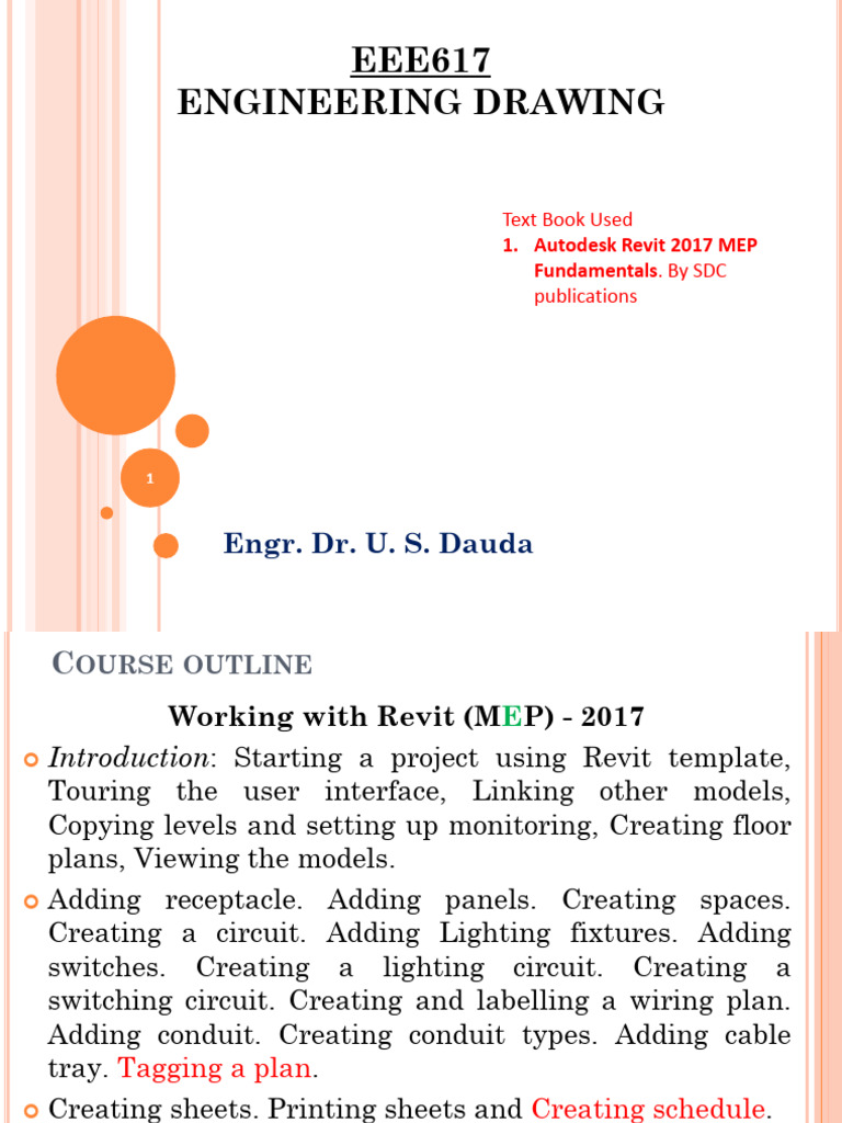 Eee617 Engineering Drawing-2 | PDF | Autodesk Revit | Switch