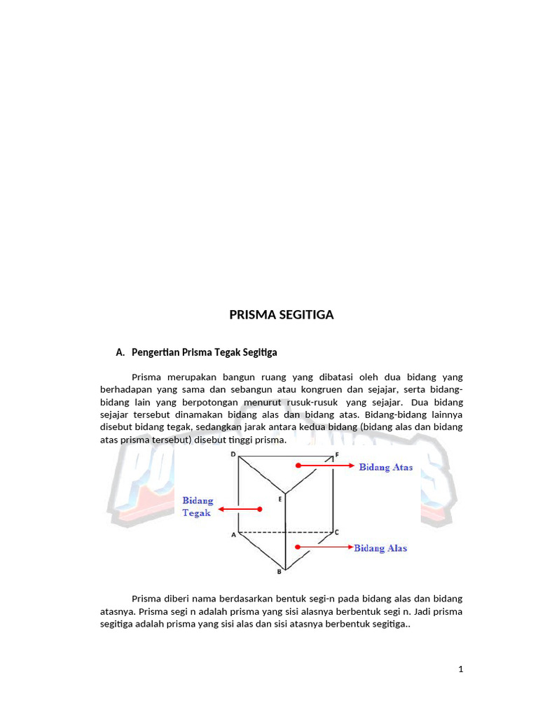 Sifat Prisma Tegak Segitiga | PDF