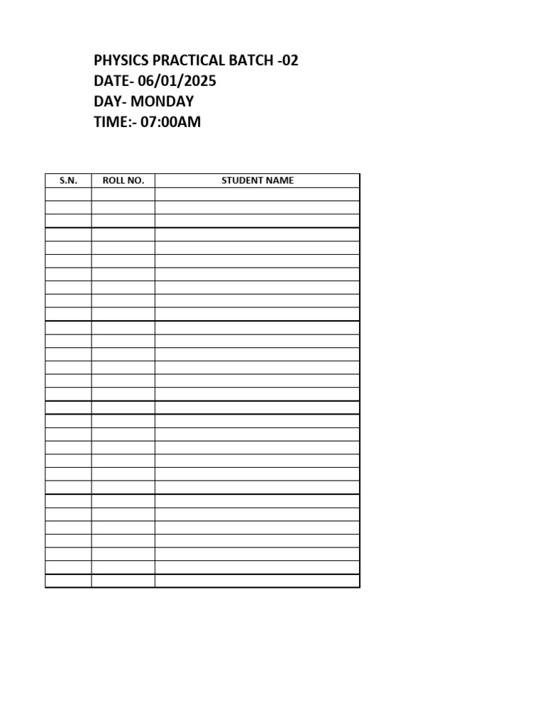 Physics Practical Batch-02 | PDF