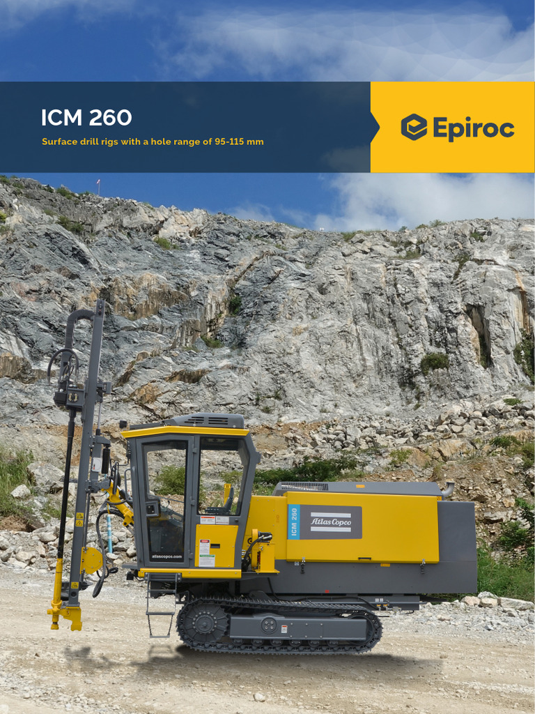 Epiroc ICM 260 Leaflet | PDF | Drill | Mechanical Engineering