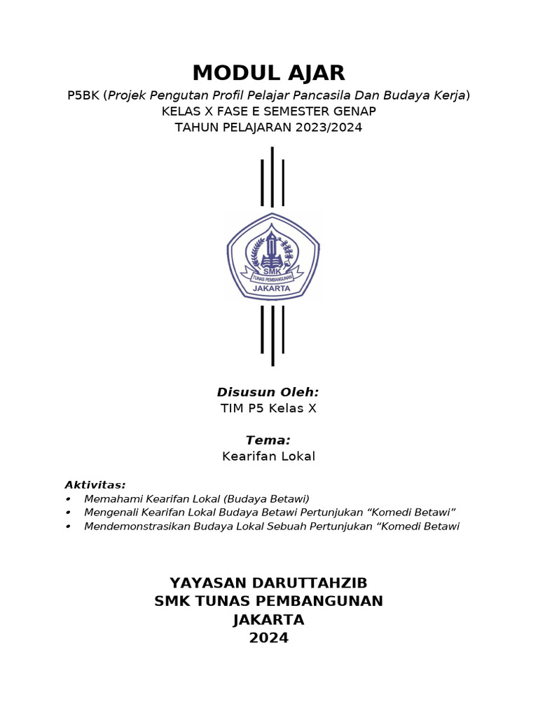 Modul Kearifan Lokal Tupan-1 Ok | PDF