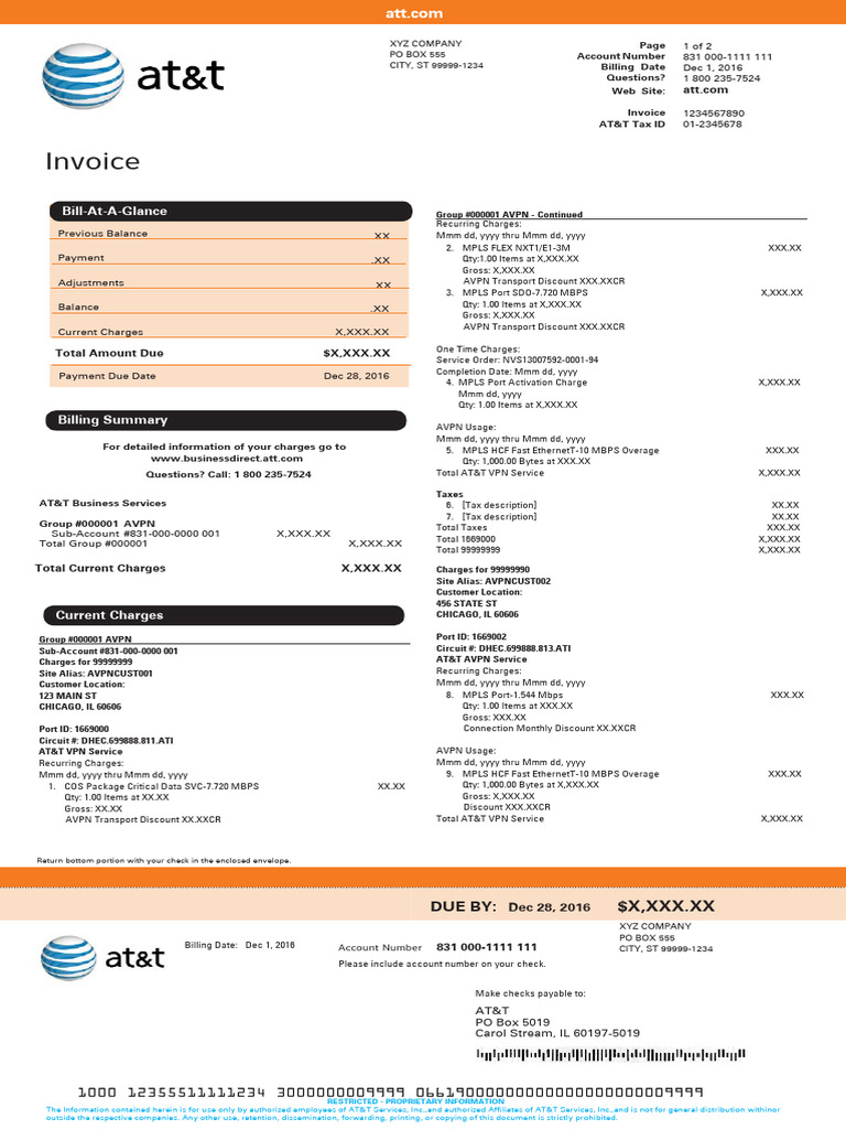 httpscarecentral.att.comdownloadsAVPN20US20Bill20Sample.pdf | PDF