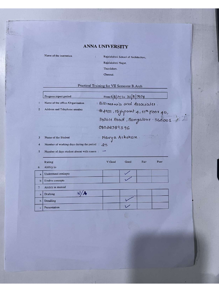 Navya - Aug Monthly Report | PDF