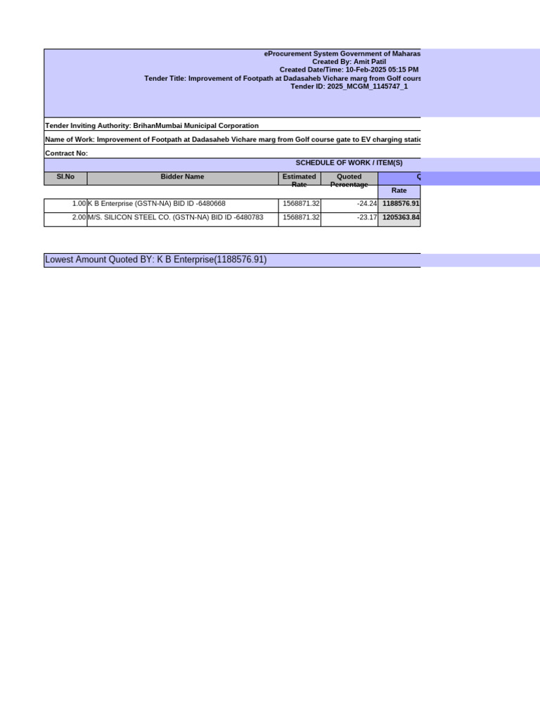boqcomparativechart.xlsx 5 | PDF