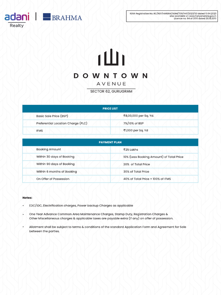 Adani Commercial 62 | PDF