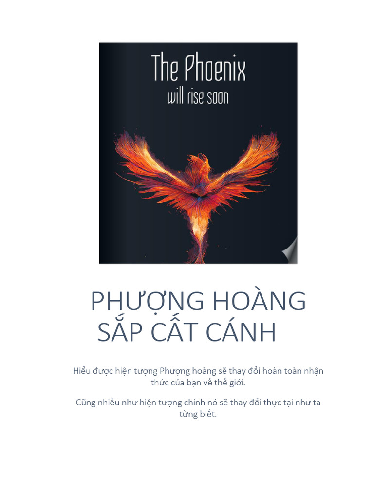PHƯỢNG HOÀNG SẮP CẤT CÁNH- The Phoenix | PDF