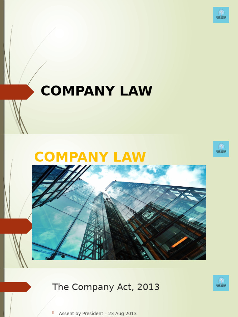 Company Law | PDF