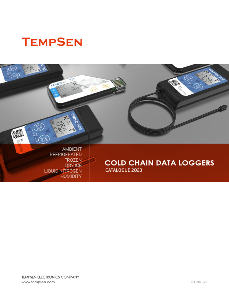 TempSen Cold Chain Data Loggers Catalogue 2023-3 | PDF | Calibration