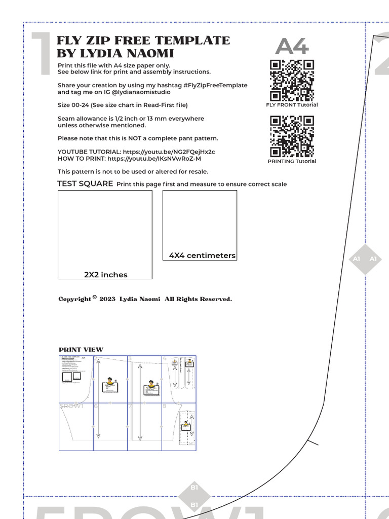 FlyZipTemplate LydiaNaomi A4 | PDF