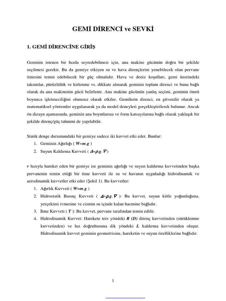 1-Gemi Direncine Giris | PDF