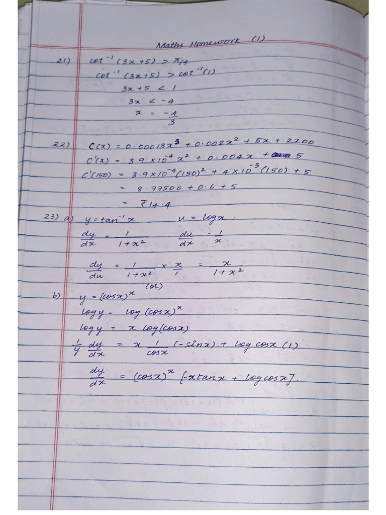 DHARSHINI S (12-A+) Maths Homework | PDF