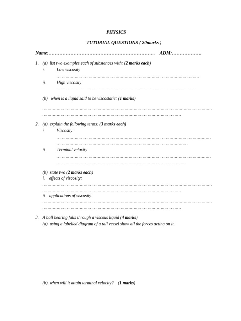 PHYSICS 2nd Term Assign 2023 sss1 | PDF