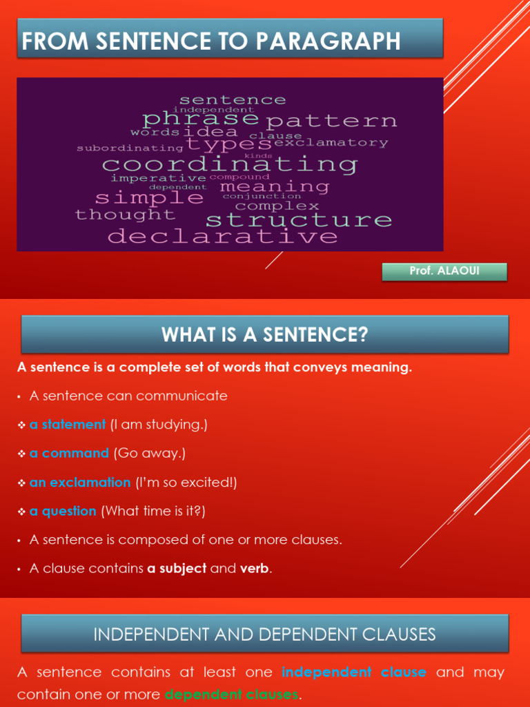 Understanding Sentence Structure and Types | PDF | Sentence ...