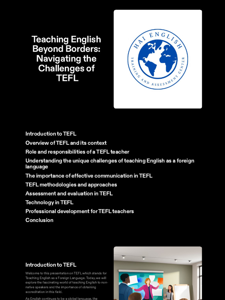 01 Introduction To TEFL | PDF | English As A Second Or Foreign Language | Communication