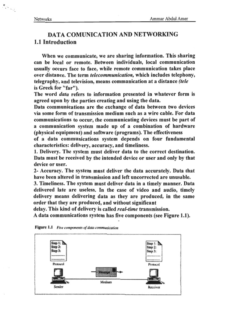 1.Data Communication and Networking | PDF | Computer Network | Electronic Data Interchange