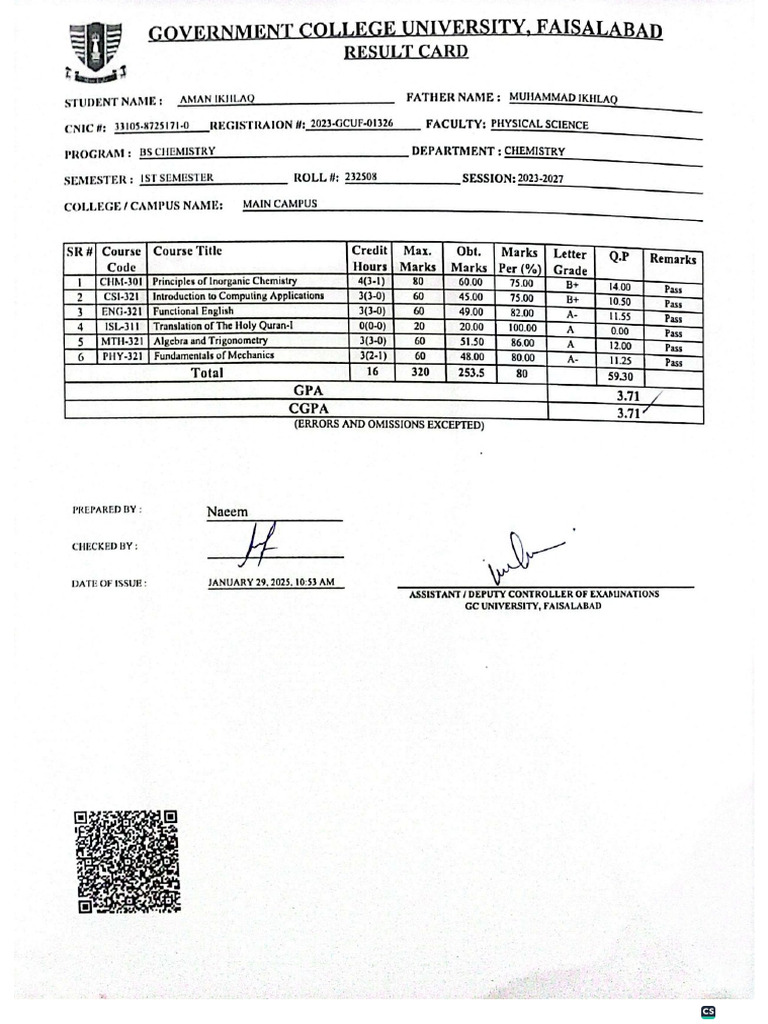1st & 2nd sem transcript (5) | PDF