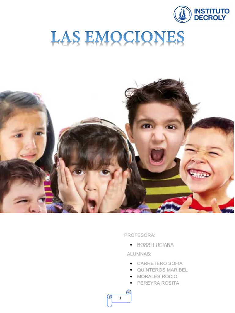 Las Emociones | PDF | Las emociones | Aprendizaje