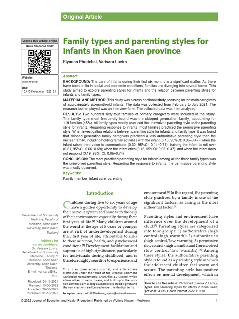 family_types_and_parenting_styles_for_infants_in.311 | PDF | Parenting ...