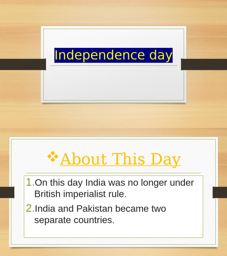 Independence Day | PDF