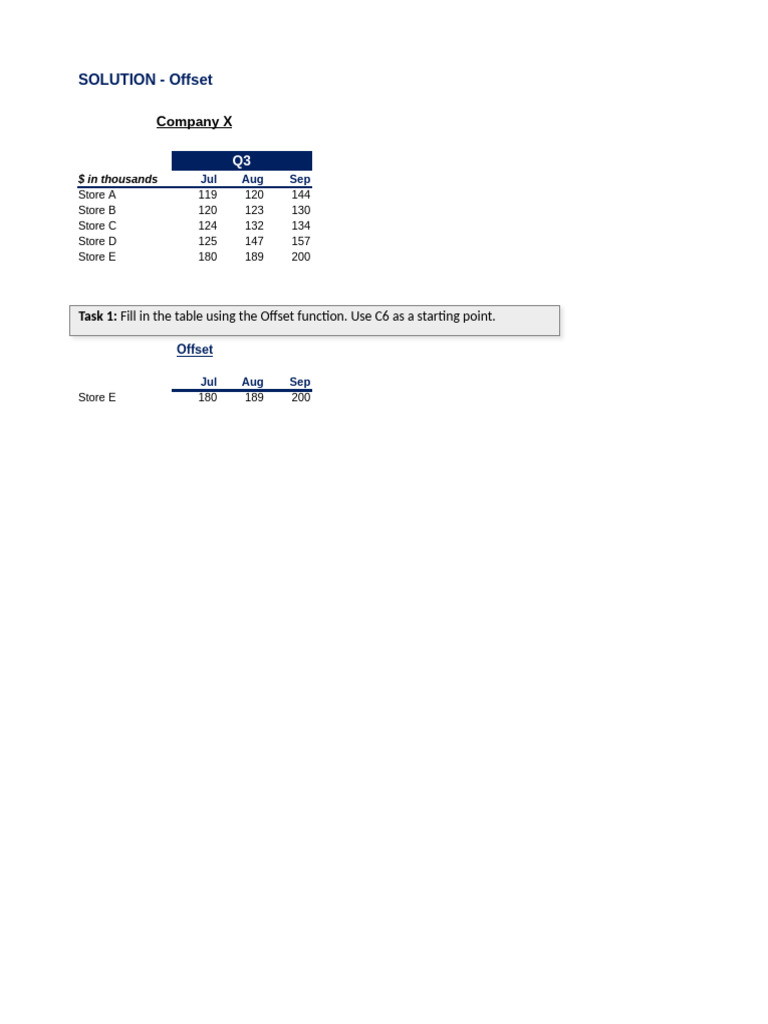 Solution Offset Offset and Match | PDF