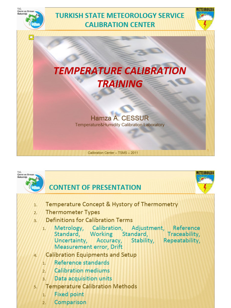 Temperature Calibration | PDF | Calibration | Thermometer