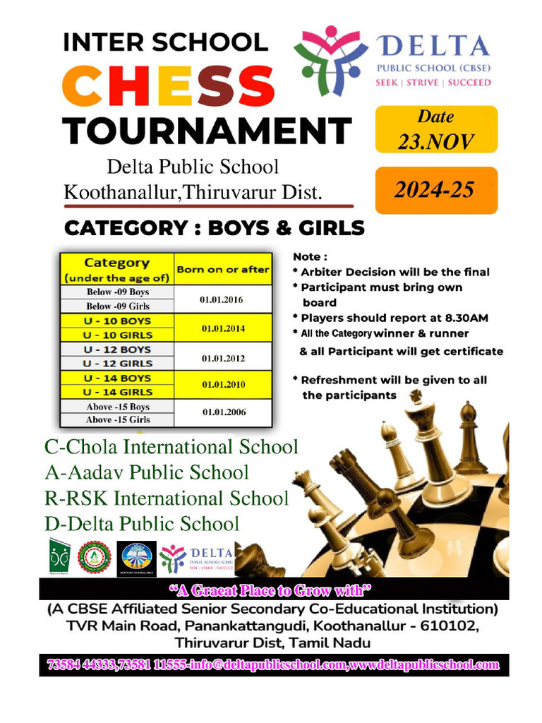 Chess Reg Form | PDF