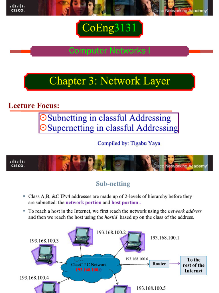 Subnetting and Supernetting Classful Addressing | PDF