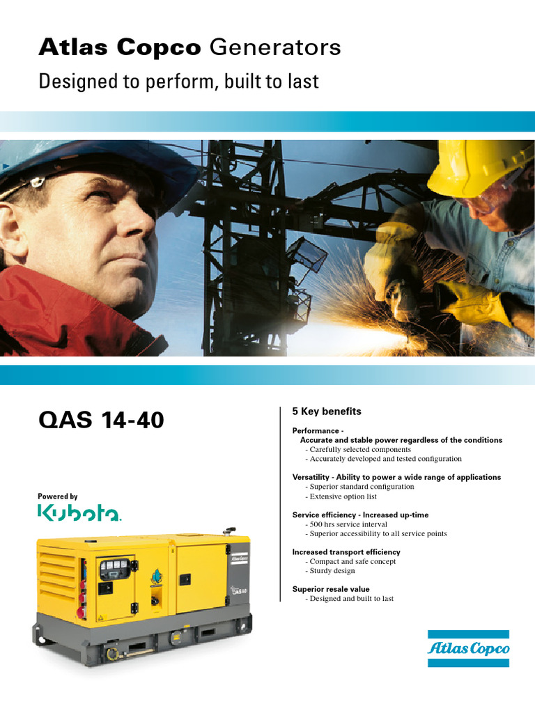 Atlas Copco Qas 40 Manual | PDF | Ac Power Plugs And Sockets | Quality ...