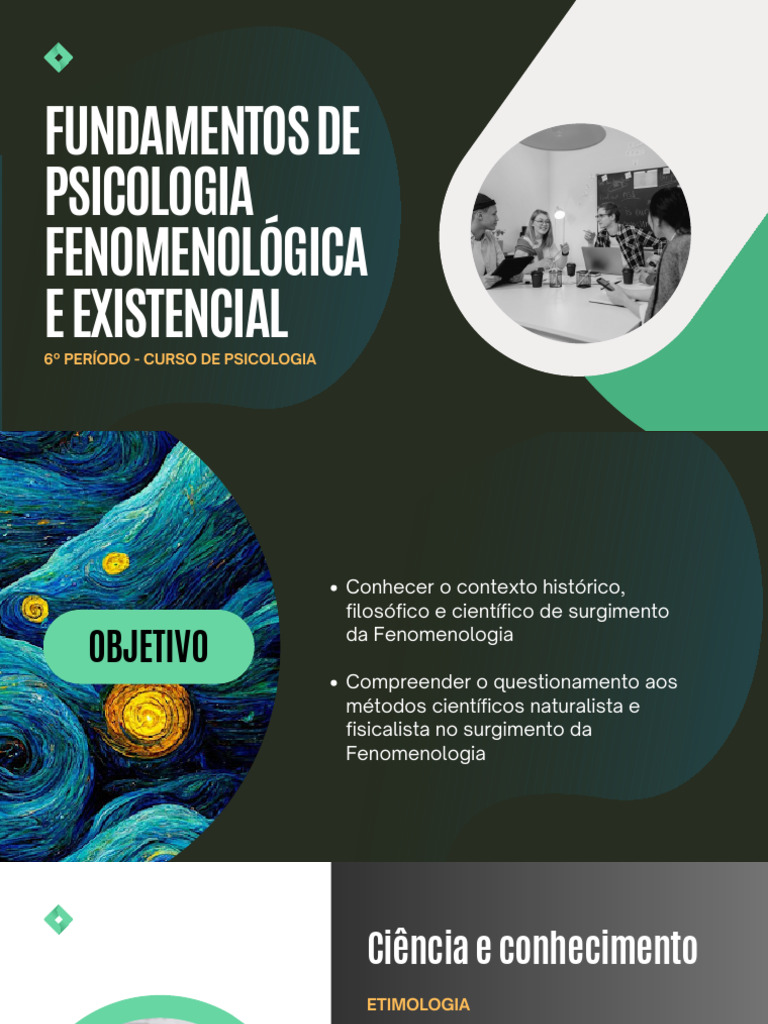 Psic. Fenomenológica e Existencial - Contexto Histórico Da Fenomenologia | PDF | Fenomenologia ...