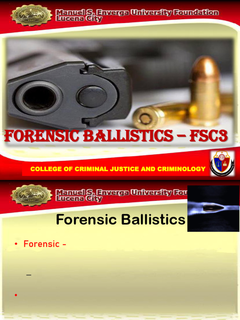 Forensic Ballistics Overview and Concepts | PDF | Revolver | Trigger ...
