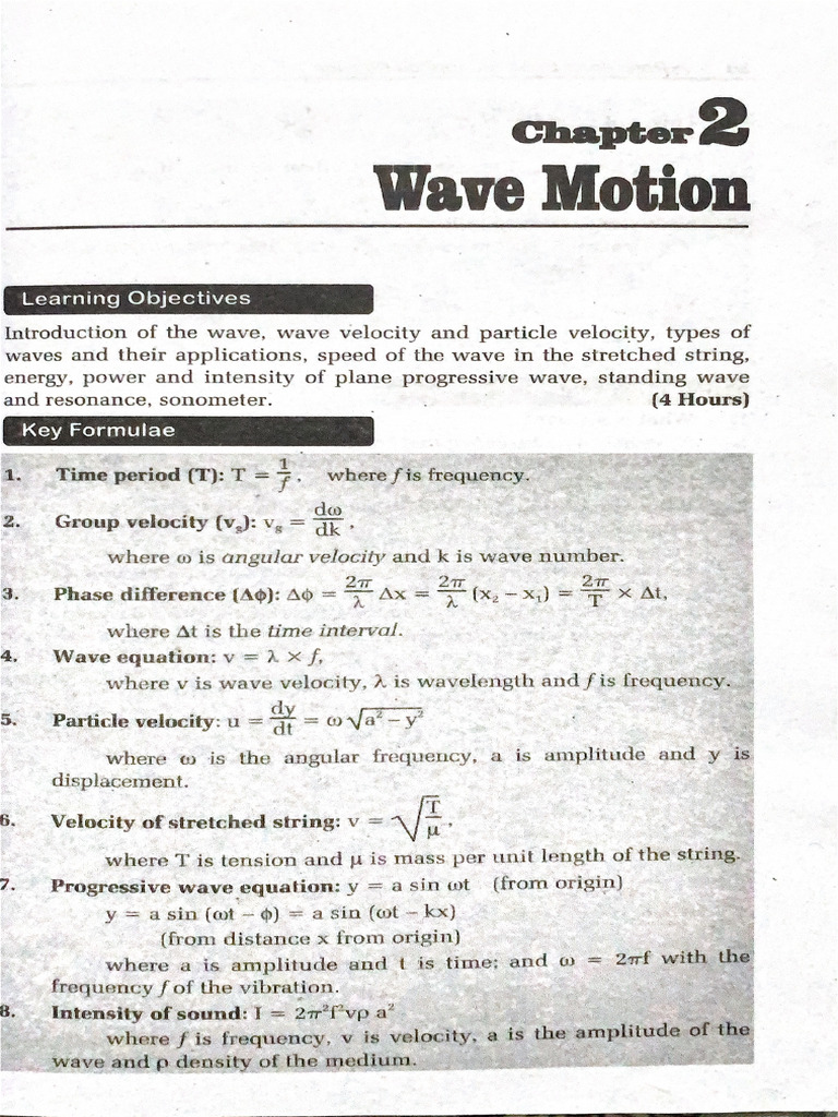 Wave Motion | PDF
