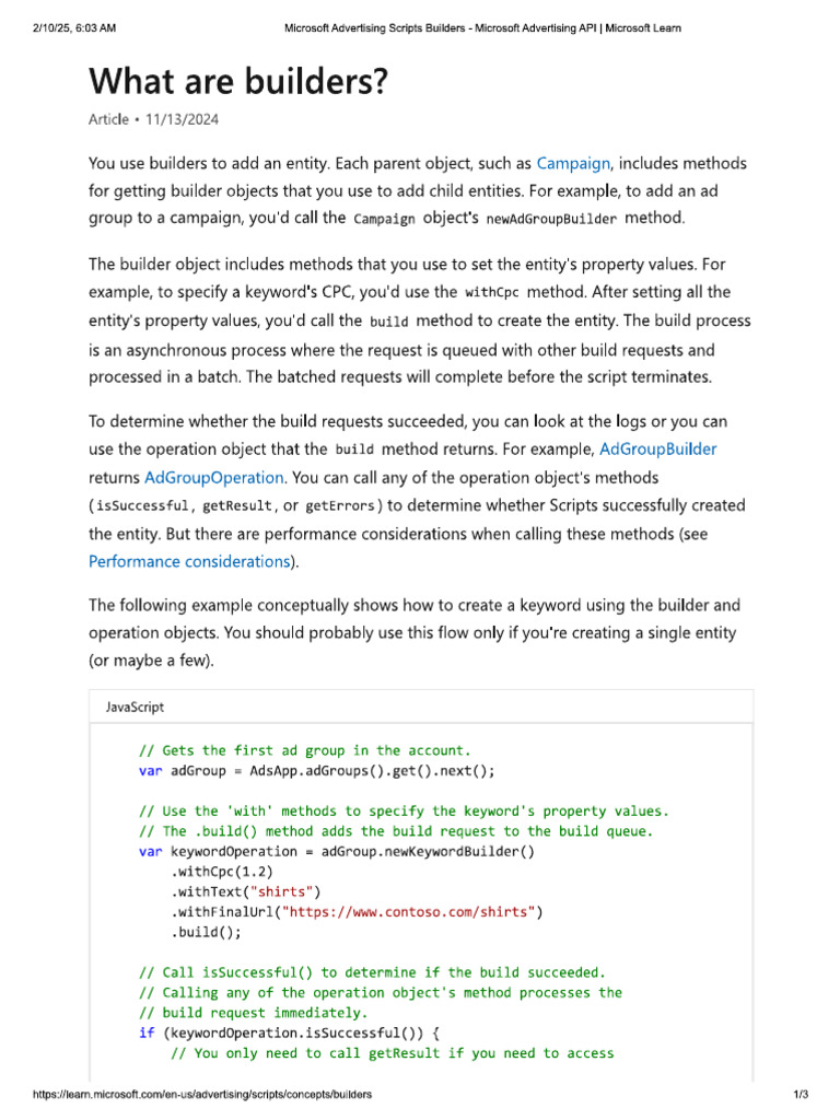 What Are Builders | PDF