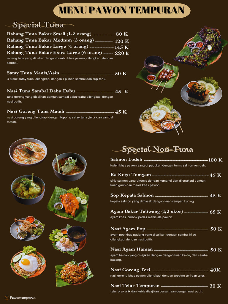 Menu Pawon 2024 | PDF