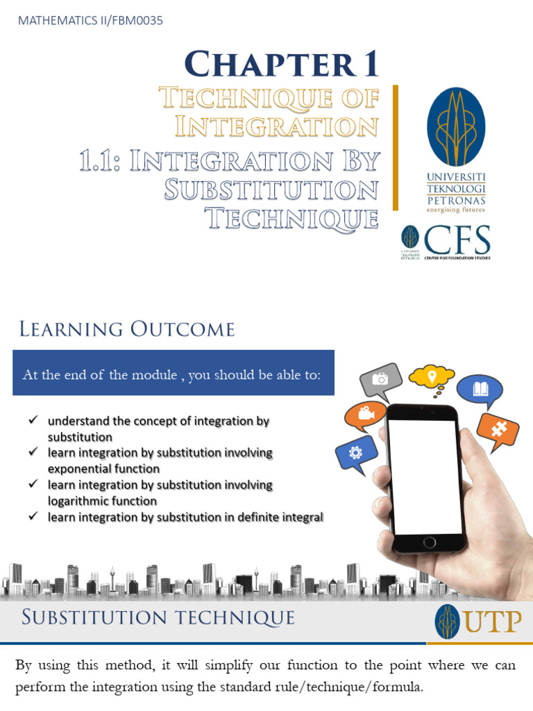 Integration by Substitution Techniques | PDF