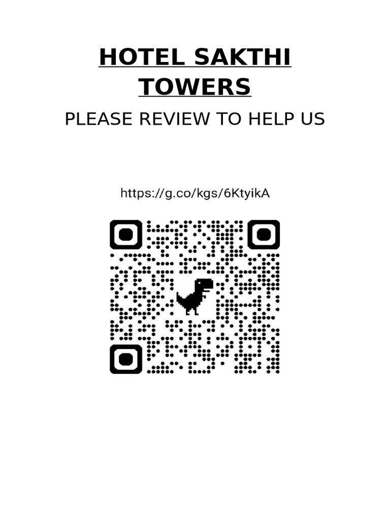 Hotel Sakthi Towers QR Code | PDF