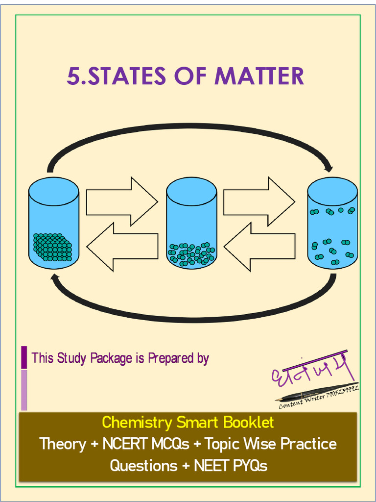 5.States of Matter_smart Booklet | PDF | Gases | Intermolecular Force