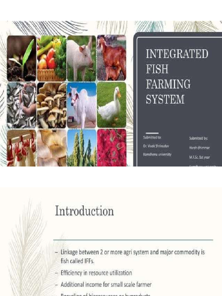 Integrated Fish Culture | PDF