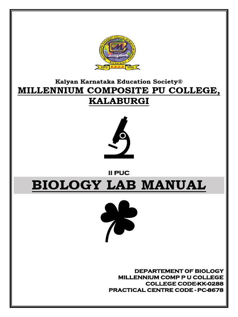 Pu2 Bio Lab Manual Precised (Imp) | PDF | Dominance (Genetics) | Heredity