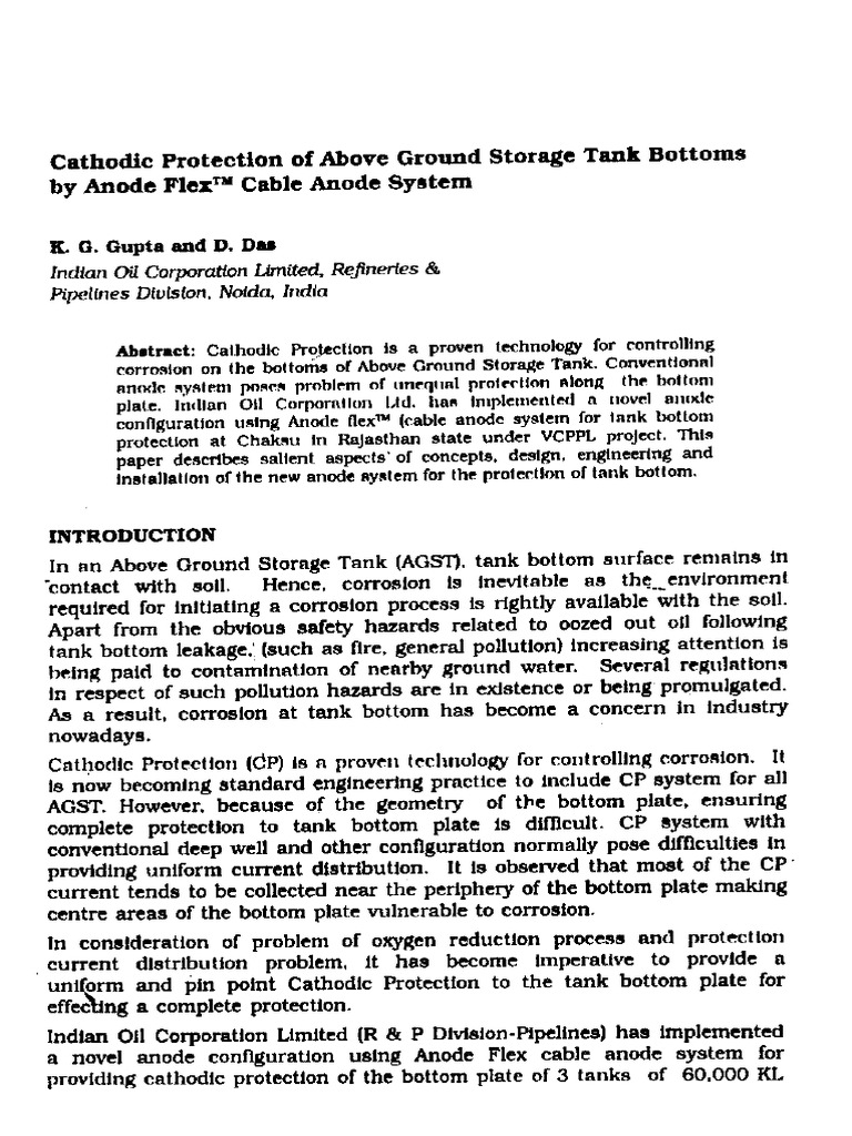 CP of AST Bottoms by Anodeflex Cable Anode System-K.B.Gupta-D.Das ...