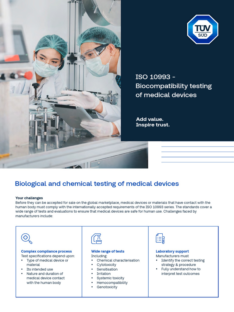 ISO 10993 Biocompatibility Testing Guide | PDF | Medical Device | Toxicity