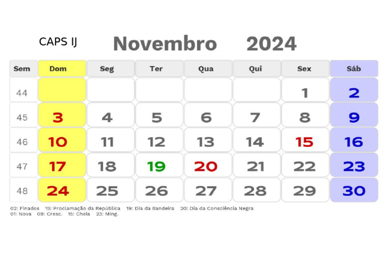 CALENDARIO NOV | PDF
