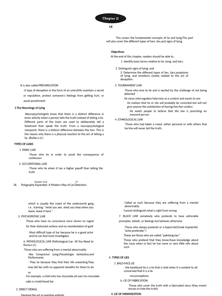 CamScanner 01-22-2025 09.16 | PDF | Lie | Deception