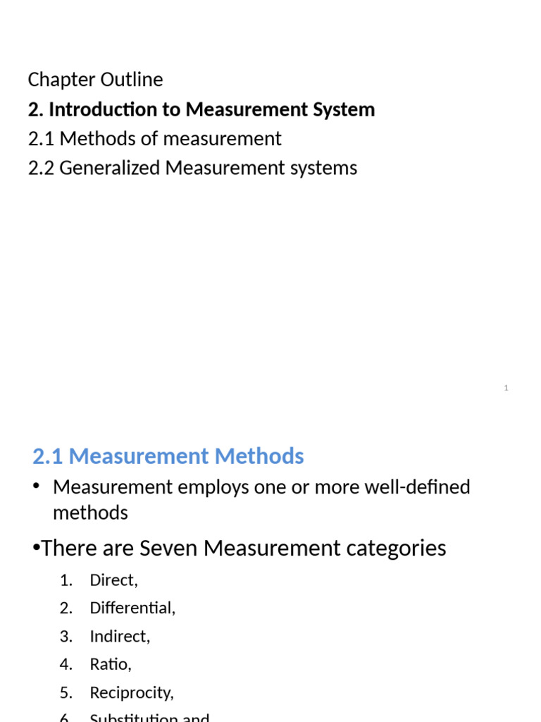 CH 2 Basics of Measurment System | PDF | Sensor | Measurement