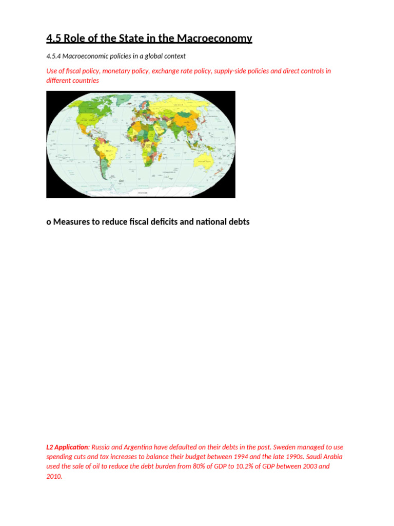 Macroeconomic Policies in A Global Context | PDF | Taxes | Interest Rates