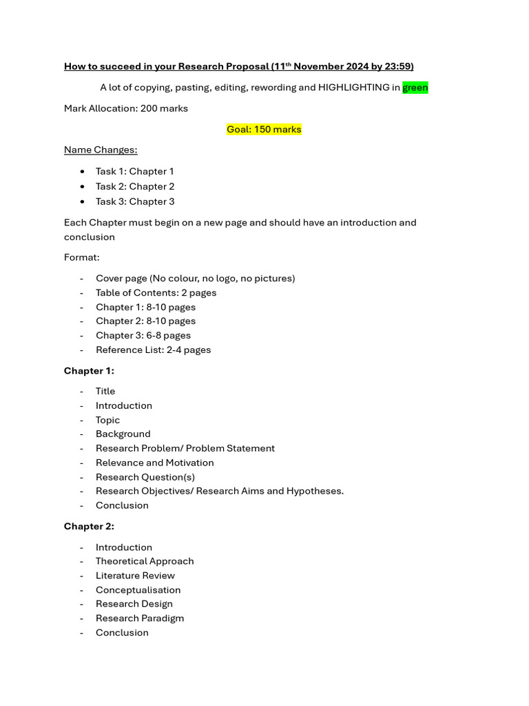 How To Succeed in Your Research Proposal | PDF