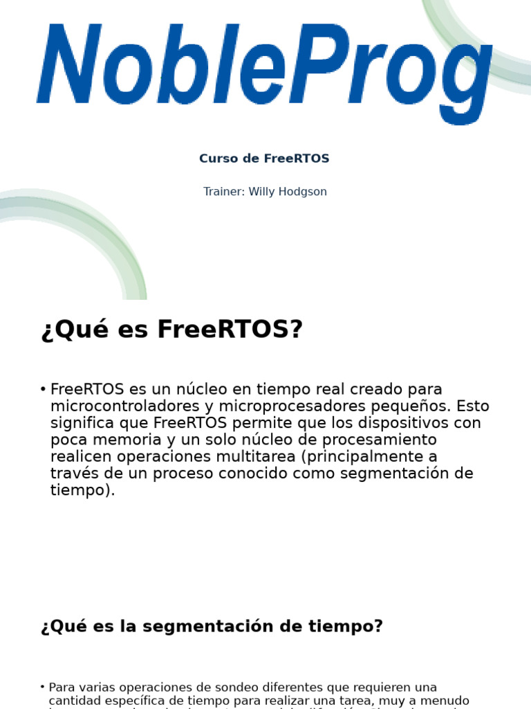 Curso de FreeRTOS | PDF | Kernel (sistema operativo) | Microcontrolador